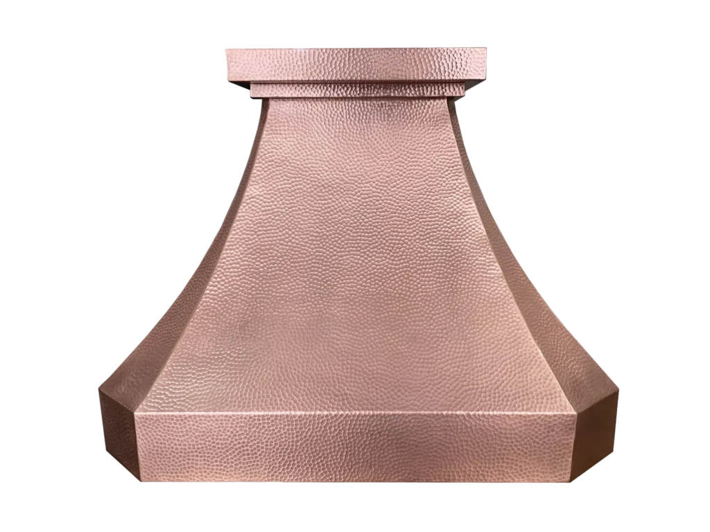 Pyramid Copper Range Hood — Hand-Hammered - Montegrande